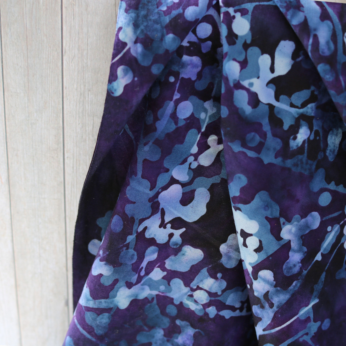 Webare Purple Splash Handgefärbt | Webware / Patchwork | Stoffe | Lady Revenga